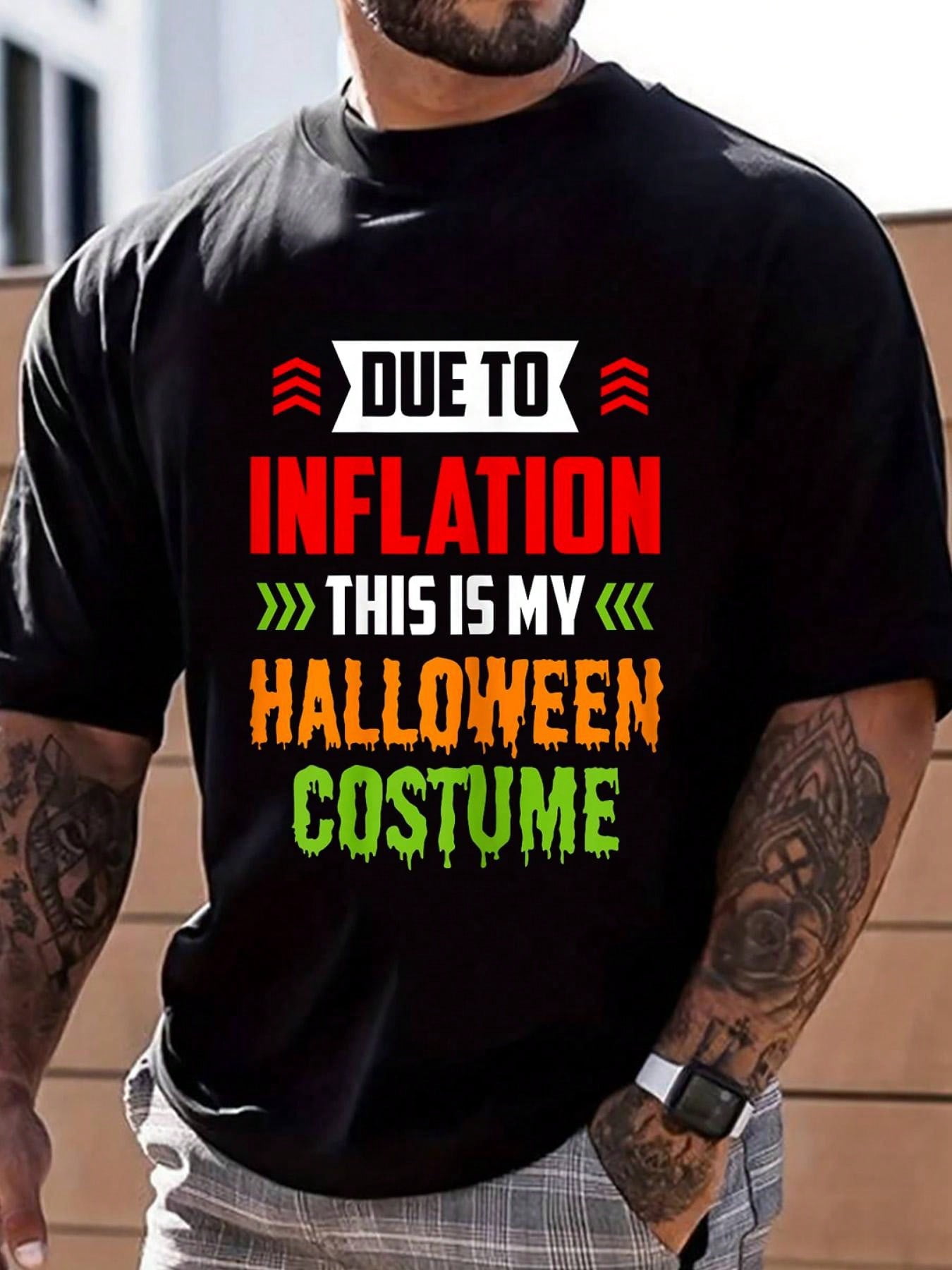 100% Cotton Due To Inflation This Is My Halloween Costume Stagflation T ...