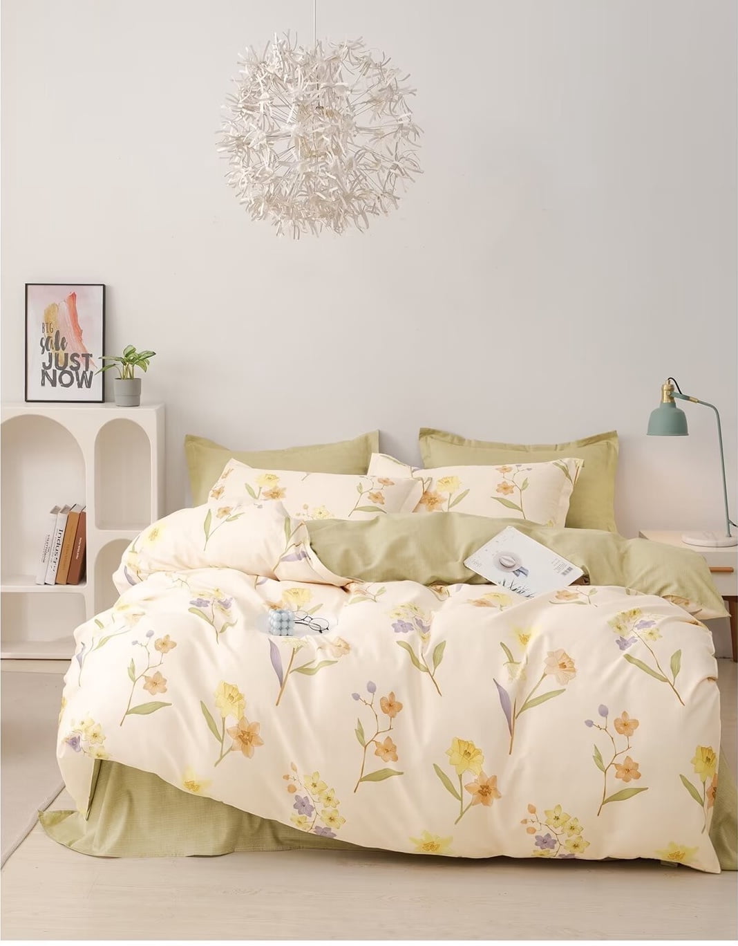100% Cotton Duvet Cover Set 3 Pcs Queen 1 Comforter Cover 2 Pillowcases ...