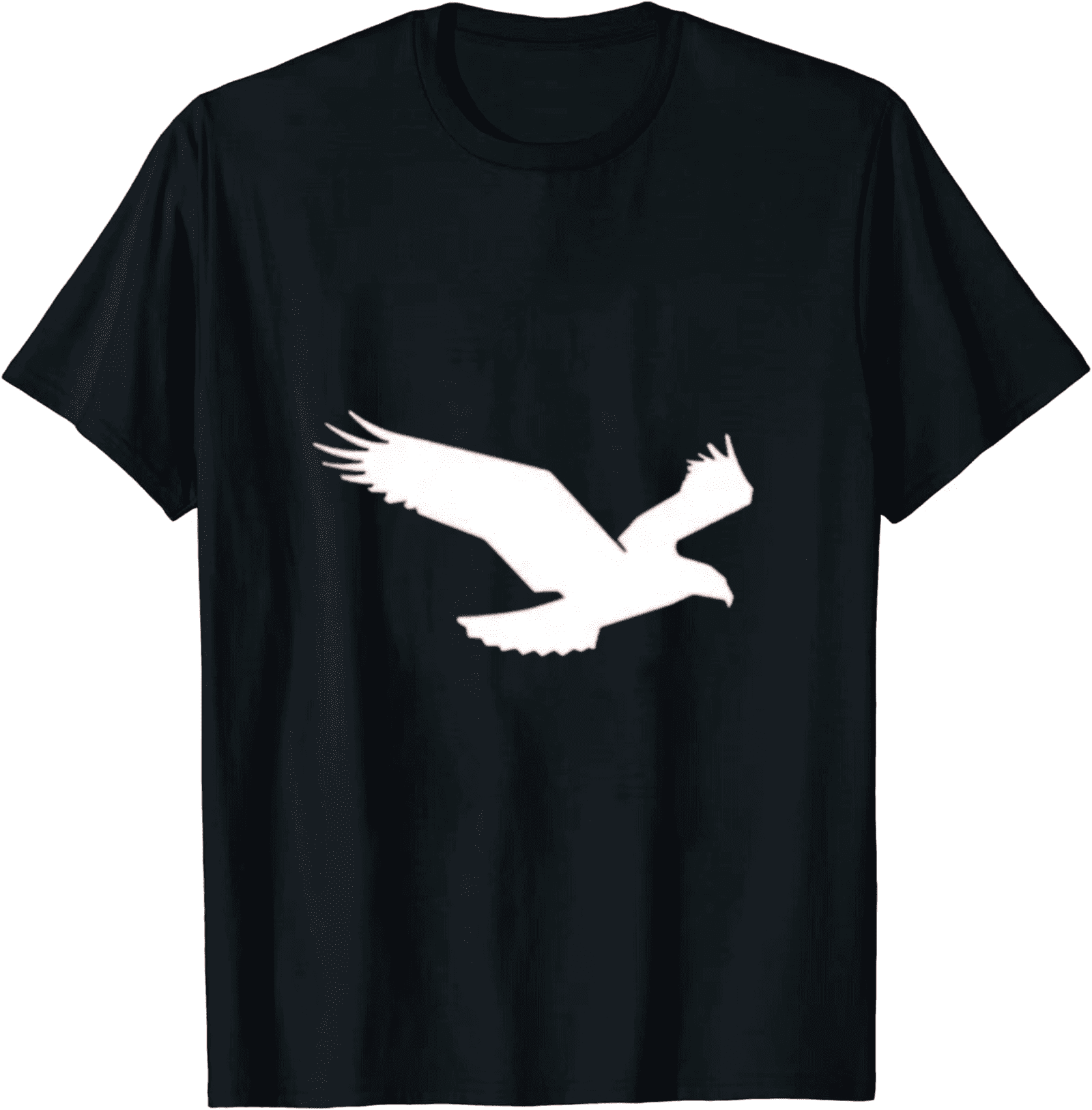 [ 100% Cotton ] Eagle Pattern T-shirt, Casual Street Style Slightly ...
