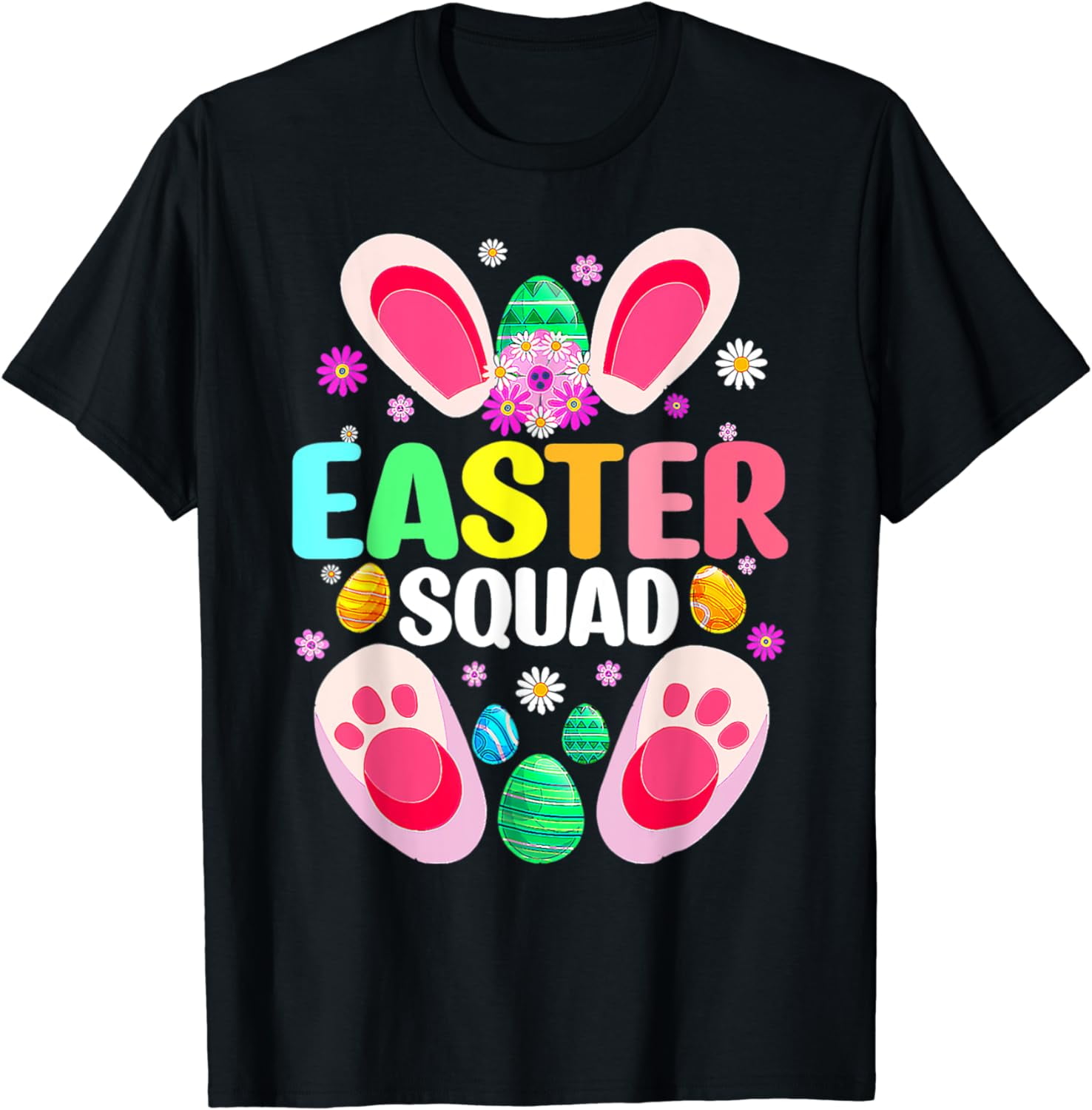 100% Cotton Easter Squad Family Matching Cute Easter Bunny Egg Hunting ...