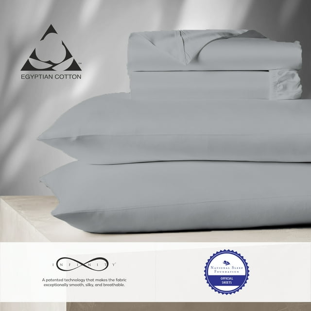 Aireolux 1000 Tc Egyptian Cotton Queen Sheet Set Soft Silky