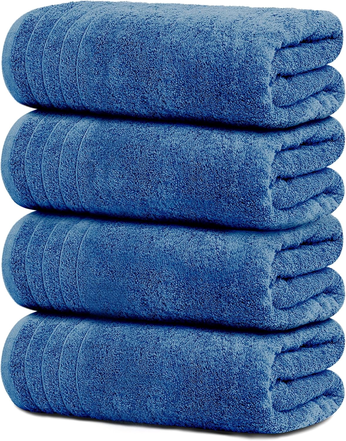 100% Cotton Extra Large Bath Towels Pack of 4, 30 x 60 Inches, Larger ...