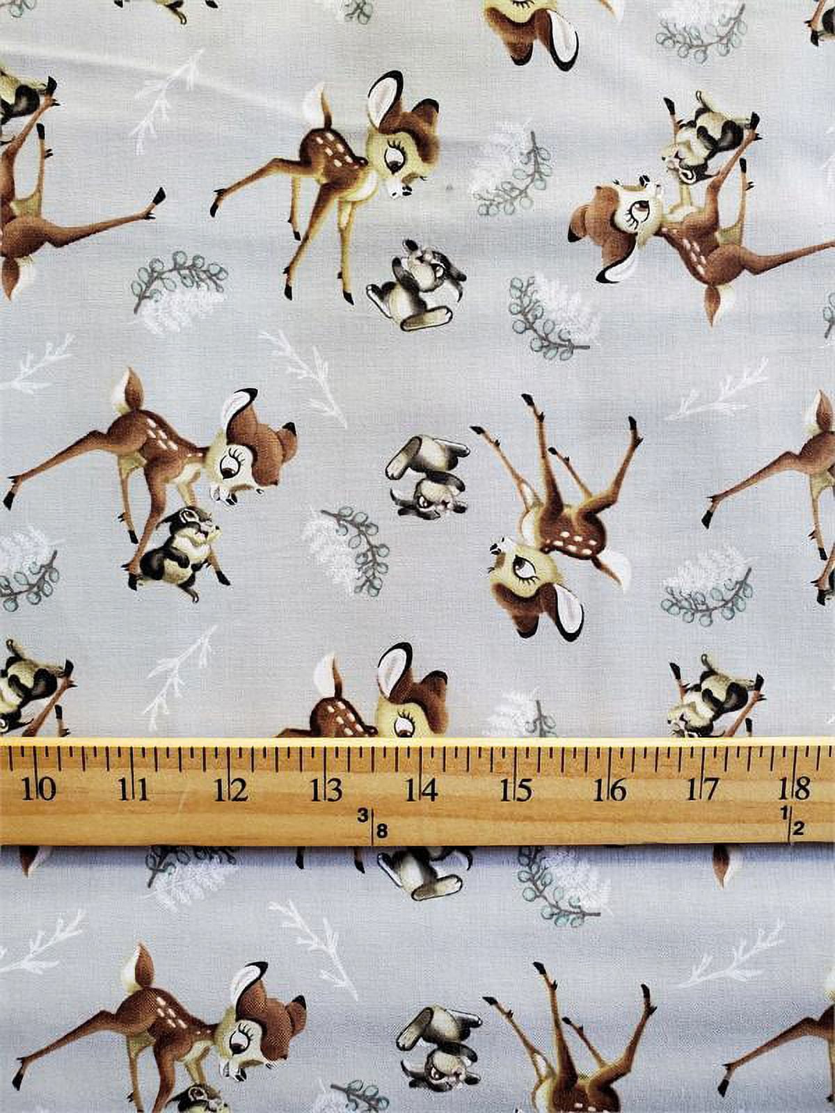 100% Cotton Fabric "Disney's Bambi and Thumper" Print / 45" Wide / Sold ...