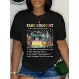 100% Cotton Fabricologist Definition Funny Fabricaholic Quilting Sewing ...