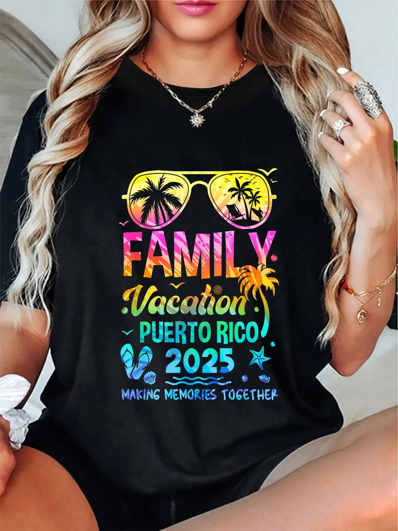 100% Cotton Family Vacation 2025 Puerto Rico Matching Memories Together ...