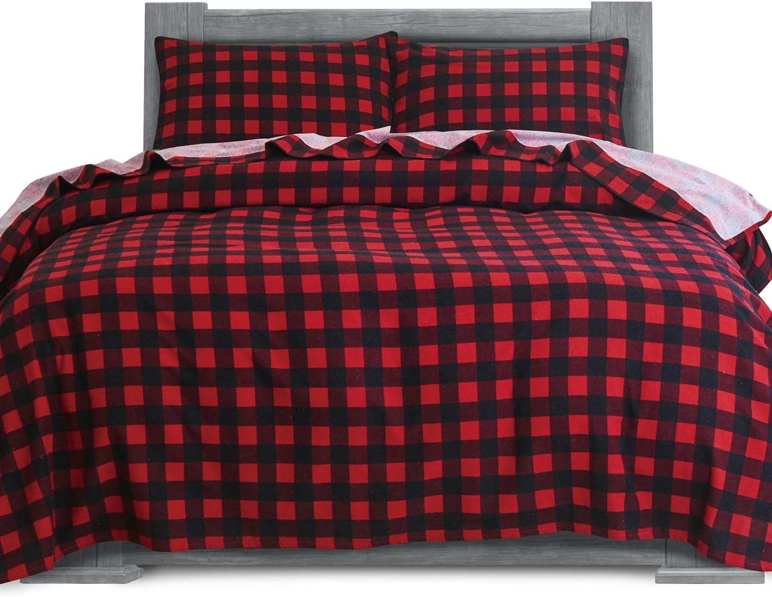 100% Cotton Flannel Sheets Set - Flannel Sheets Full, 4-Piece Flannel ...