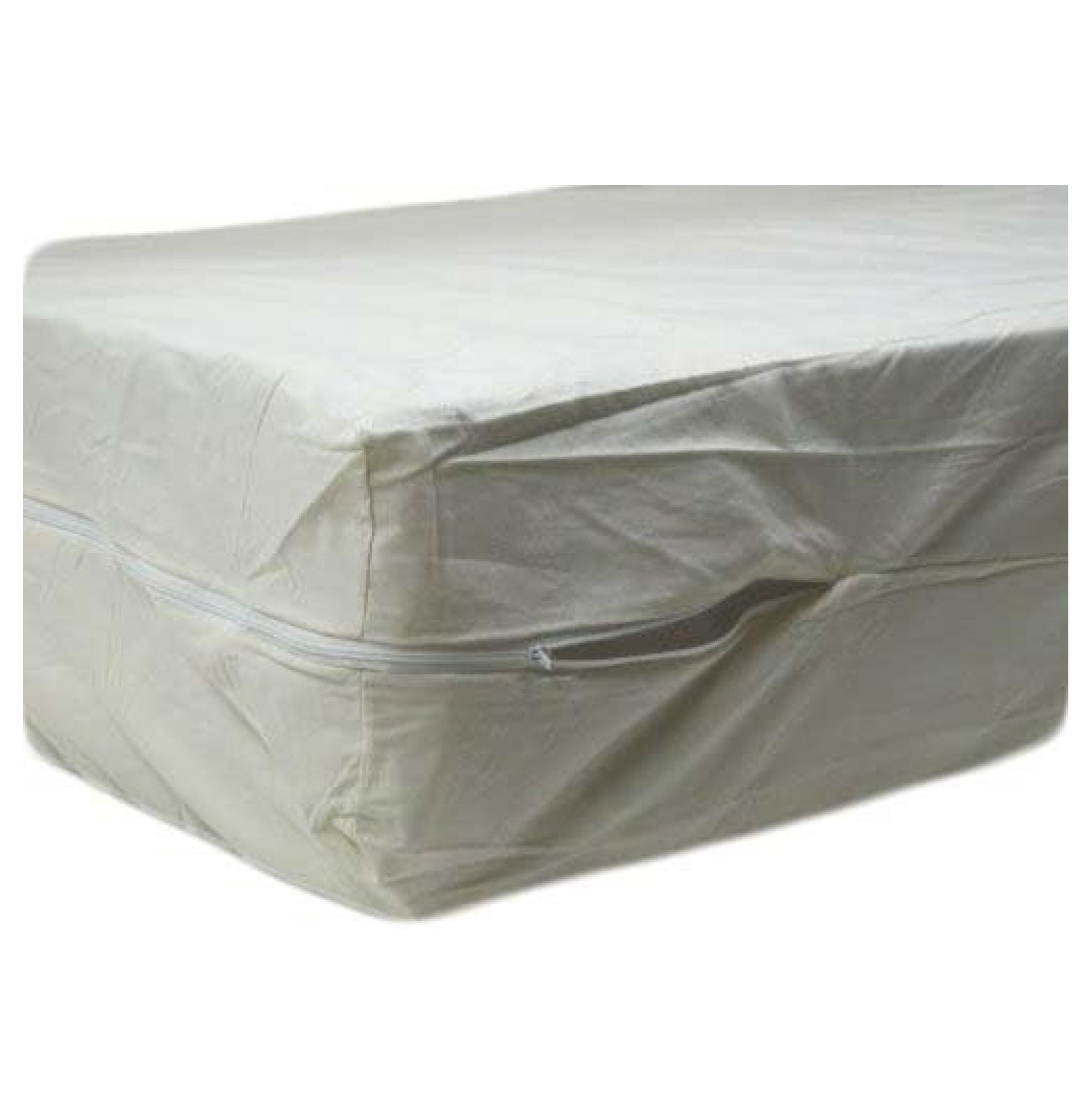 100% Cotton Fleetwood Cotton Mattress Cover, Full Size, Zips Around The ...