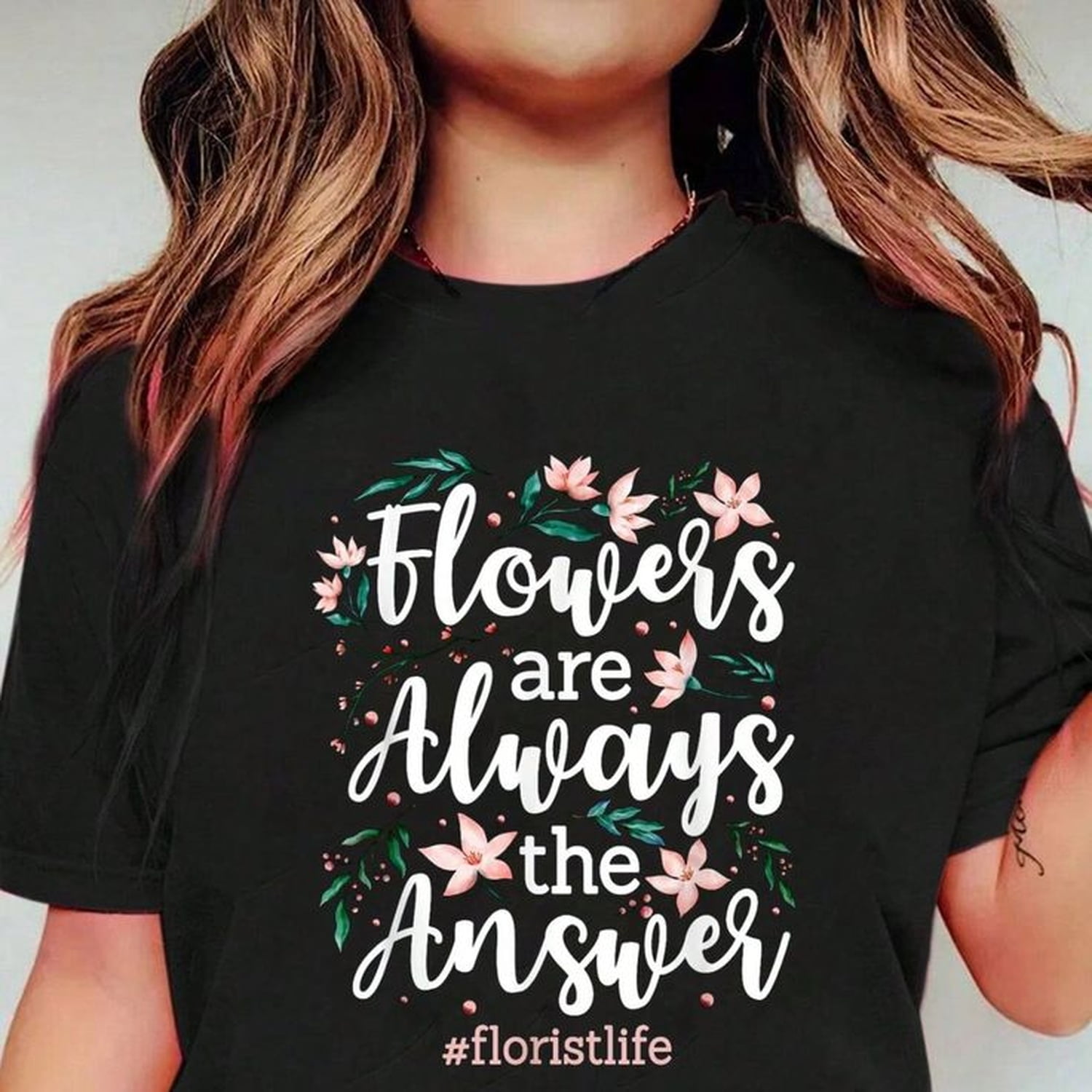 100% Cotton Florist Floral Designer Flower D1ealer Floriculturist T ...