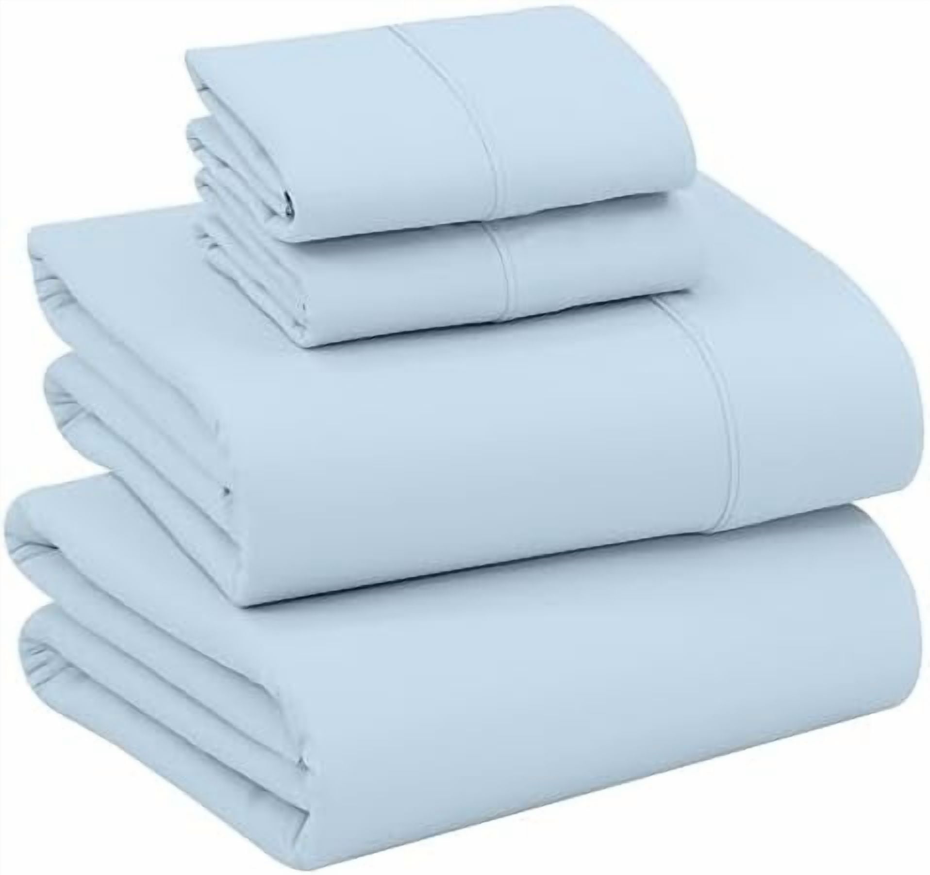 100% Cotton Full Size Bed Sheets, 4 Pieces, Soft & Breathable Percale ...