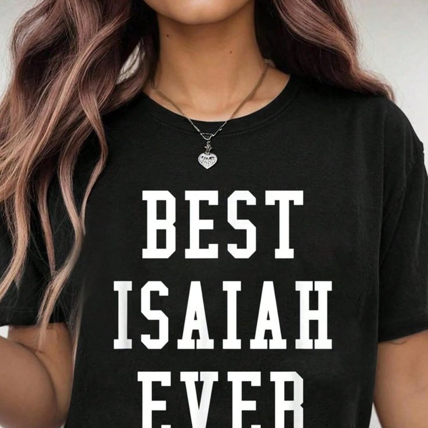 100% Cotton Fun Best Isaiah Ever Cool PerS1onalized First Name Gift T ...