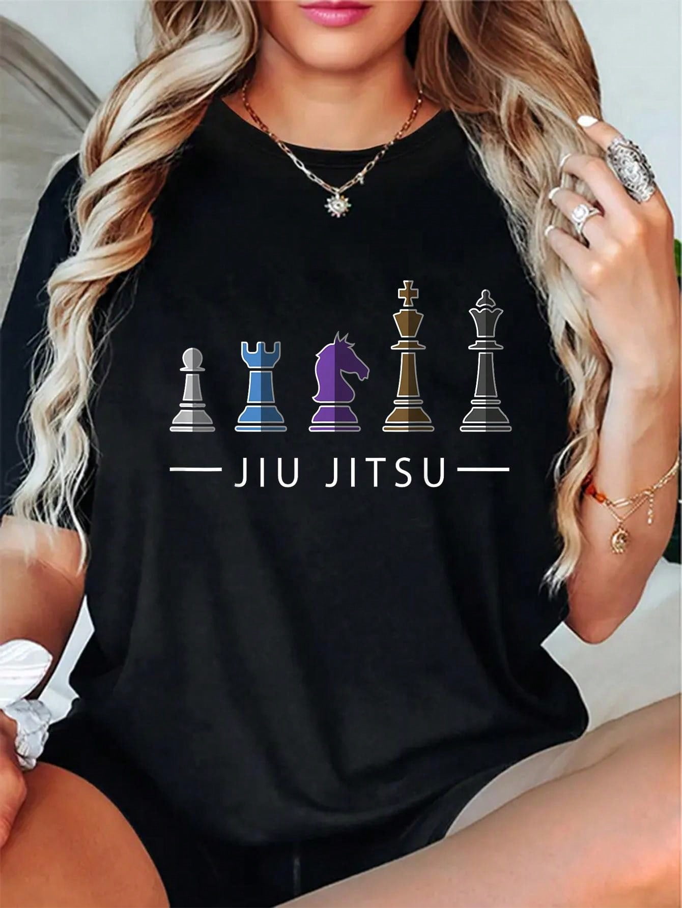 100% Cotton Funny BJJ Brazilian Jiu Jitsu Chess Belt Fighter MMA Gifts ...