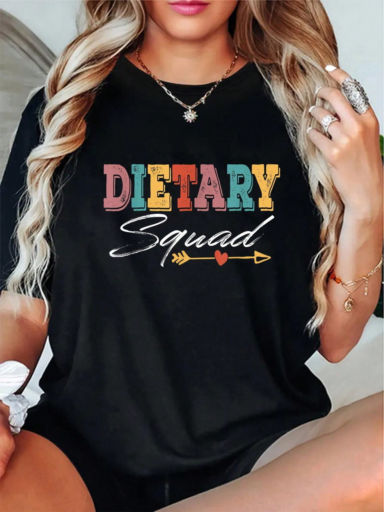 100% Cotton Funny Dietary Groovy Appreciation Day Week Healthcare T ...