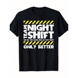 100% Cotton Funny Factory Worker T-Shirt - Team Night Shift Funny Work ...