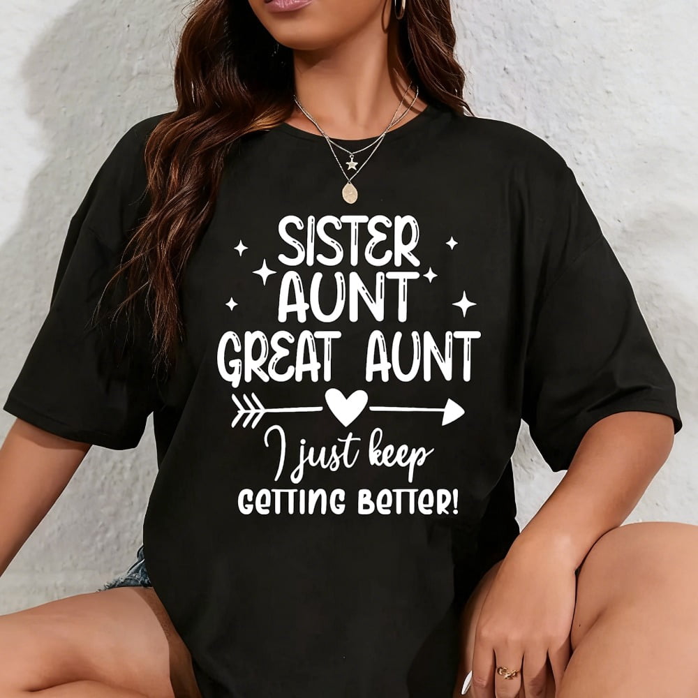 100% Cotton Funny Gifts for Aunt from Grandkids Sister Aunt Great Aunt ...