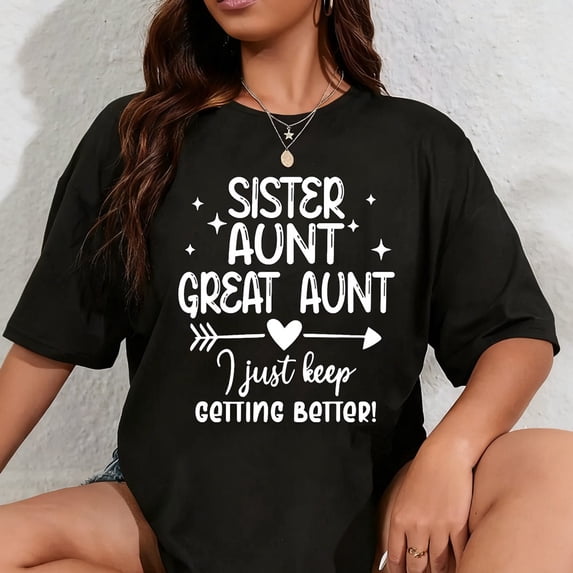 100% Cotton Funny Gifts for Aunt from Grandkids Sister Aunt Great Aunt ...