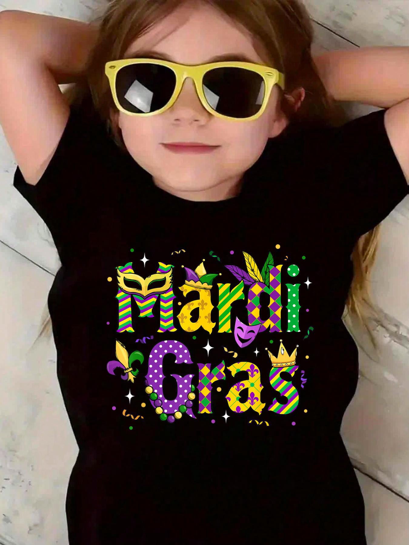 100% Cotton Funny Mardi Gras Parade Outfit Jester Hat Men Women Kid T ...