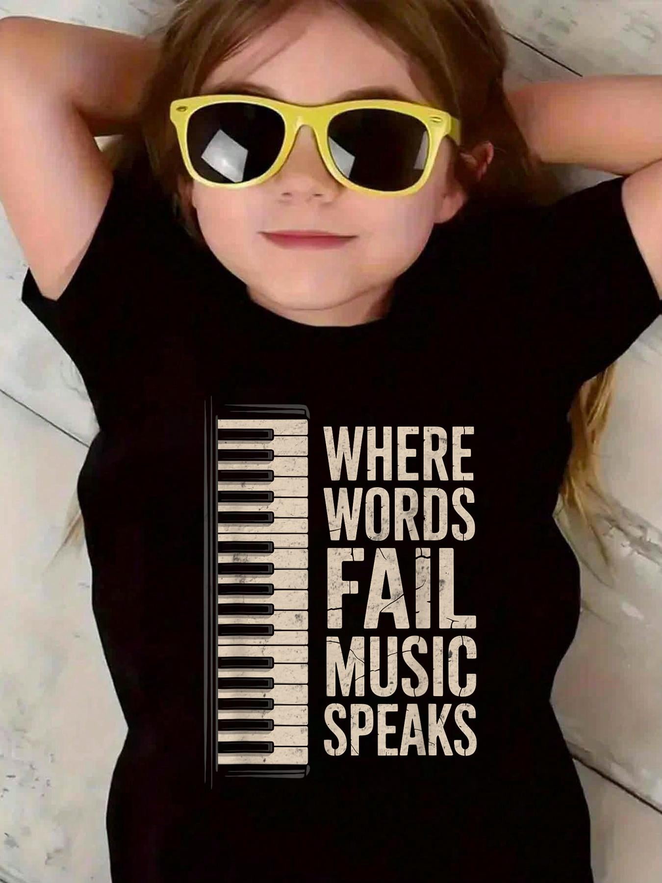 100% Cotton Funny Music Lovers Musical Theater Geek Musician Gifts Kids ...