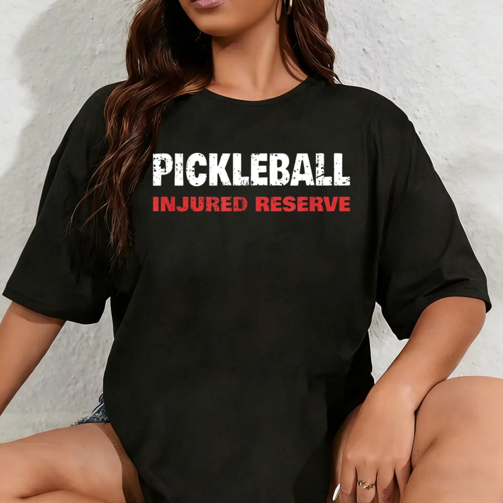 100% Cotton Funny Pickleball - Pickleball Injured Reserve - Get Well T ...
