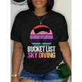 100% Cotton Funny Skydiver Skydiving Bucket List Skydiving Vintage T ...