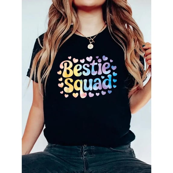 100% Cotton Funny Tie Dye Best Friend Matching Bestie Squad BFF Cute T ...