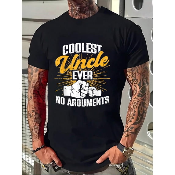 100% Cotton Funny Uncle Father's Day Gift for Niece Nephew Brother T ...