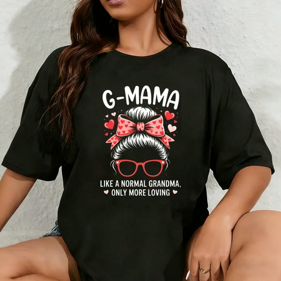 100% Cotton G-Mama Valentine Quote for Loving Grandma with Cute Bow ...