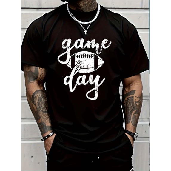 100% Cotton Game Day Football Lover Long Sleeve T-Shirt Graphic T ...