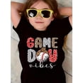 100% Cotton Game Day Vibes Baseball Game Day Baseball Kid T-Shirt ...