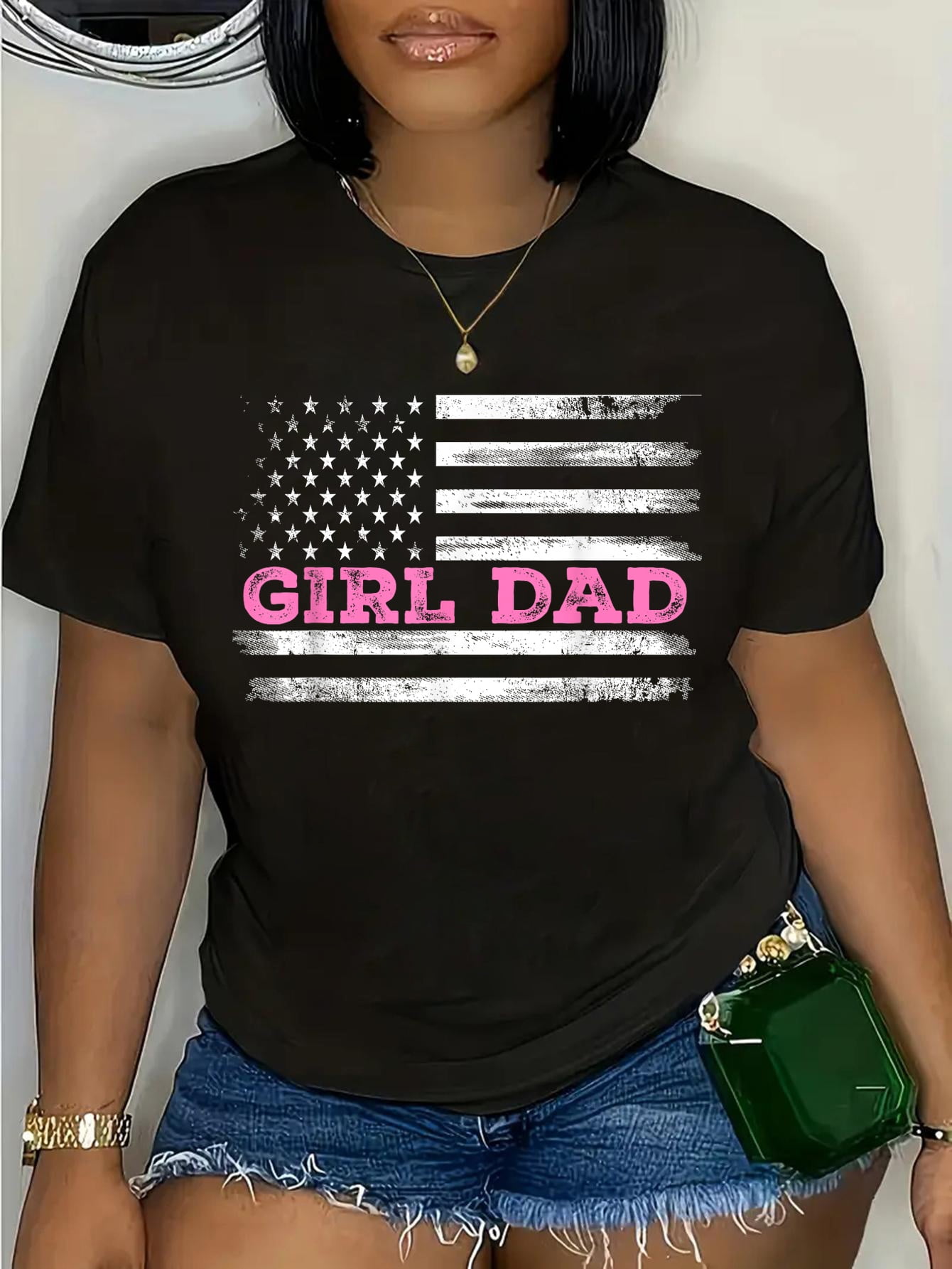 100% Cotton Girl Dad Father's Day Dad Daughter, Dad Of Girls ...