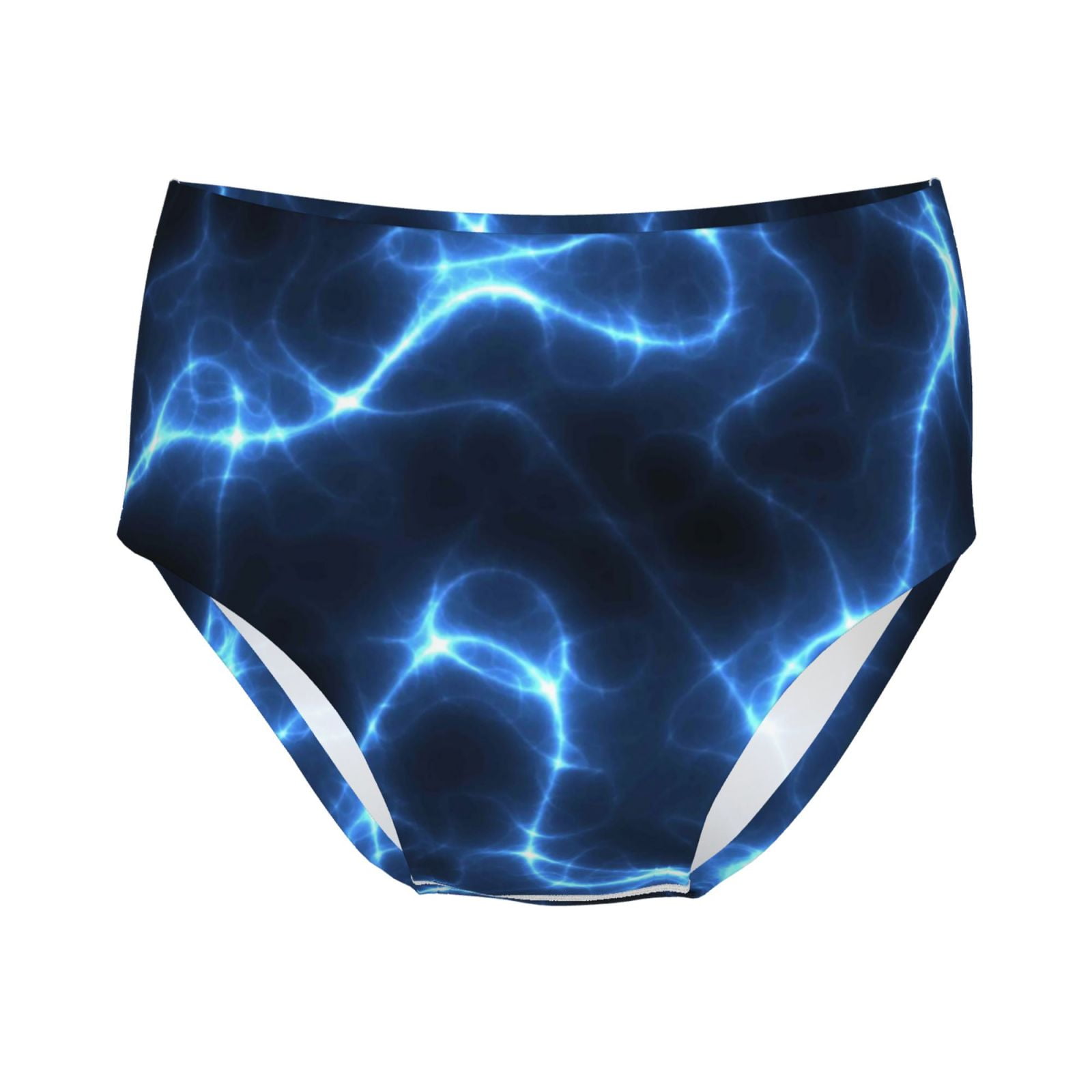 100% Cotton Girls Underwear, Blue Lightning Soft Toddler Teen Undies, Breathable Juniors Kids ...