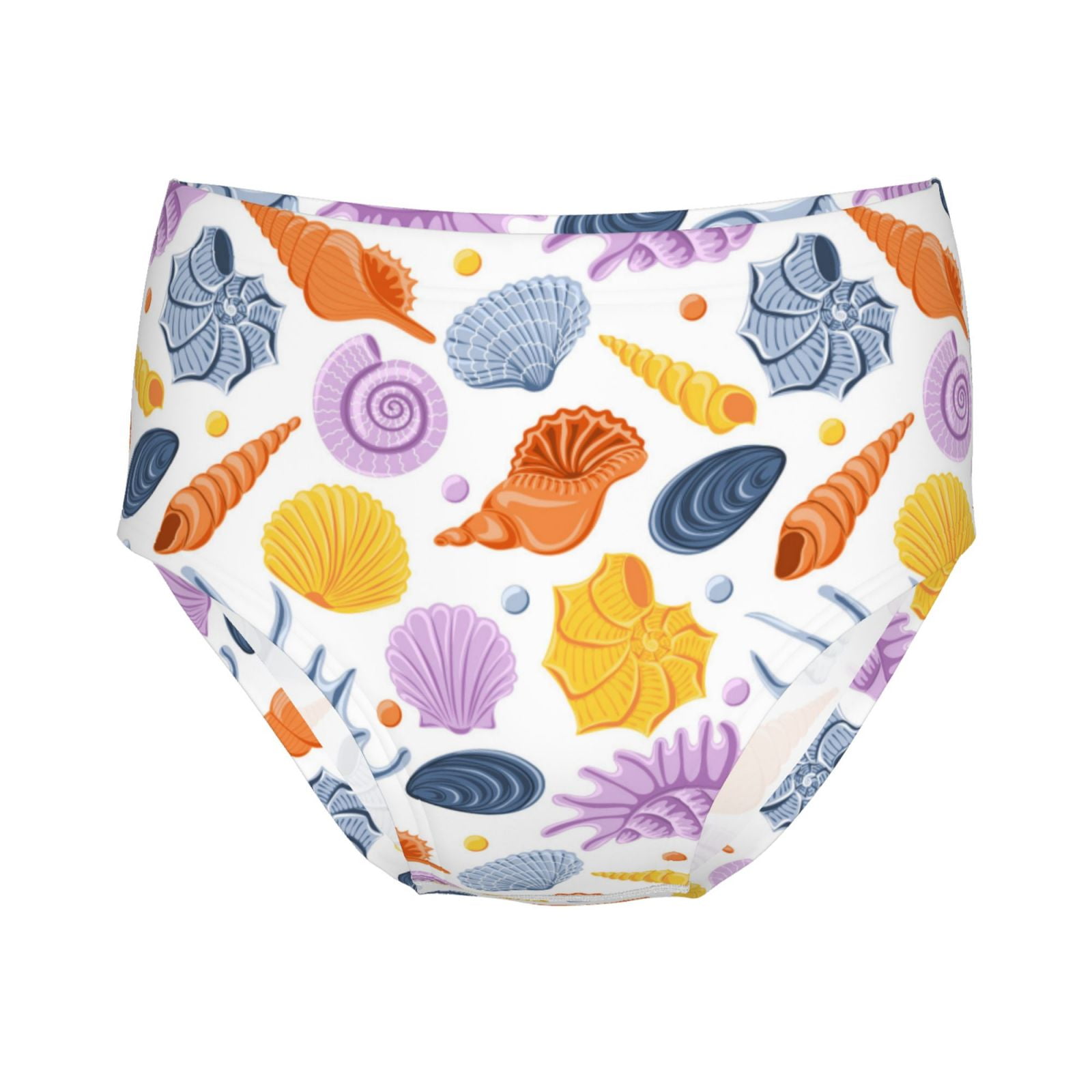 100% Cotton Girls Underwear, Cartoon Shell Conch Soft Toddler Teen ...