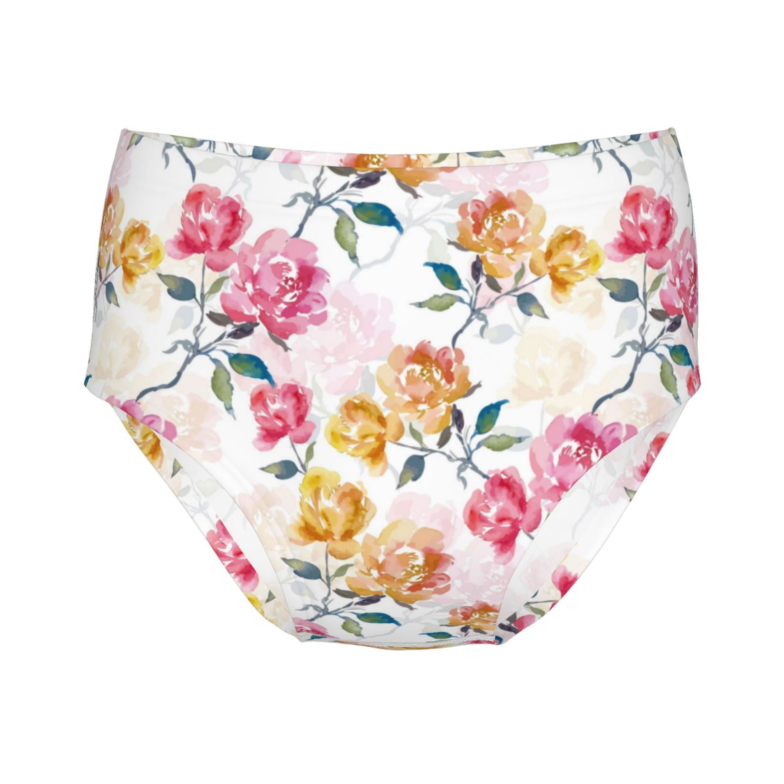 100% Cotton Girls Underwear, Colorful Flowers d Soft Toddler Teen Undies, Breathable Juniors ...