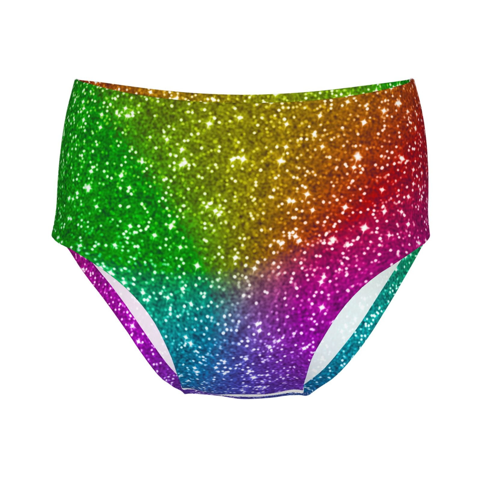 100% Cotton Girls Underwear, Colorful Glitter k Soft Toddler Teen Undies, Breathable Juniors ...