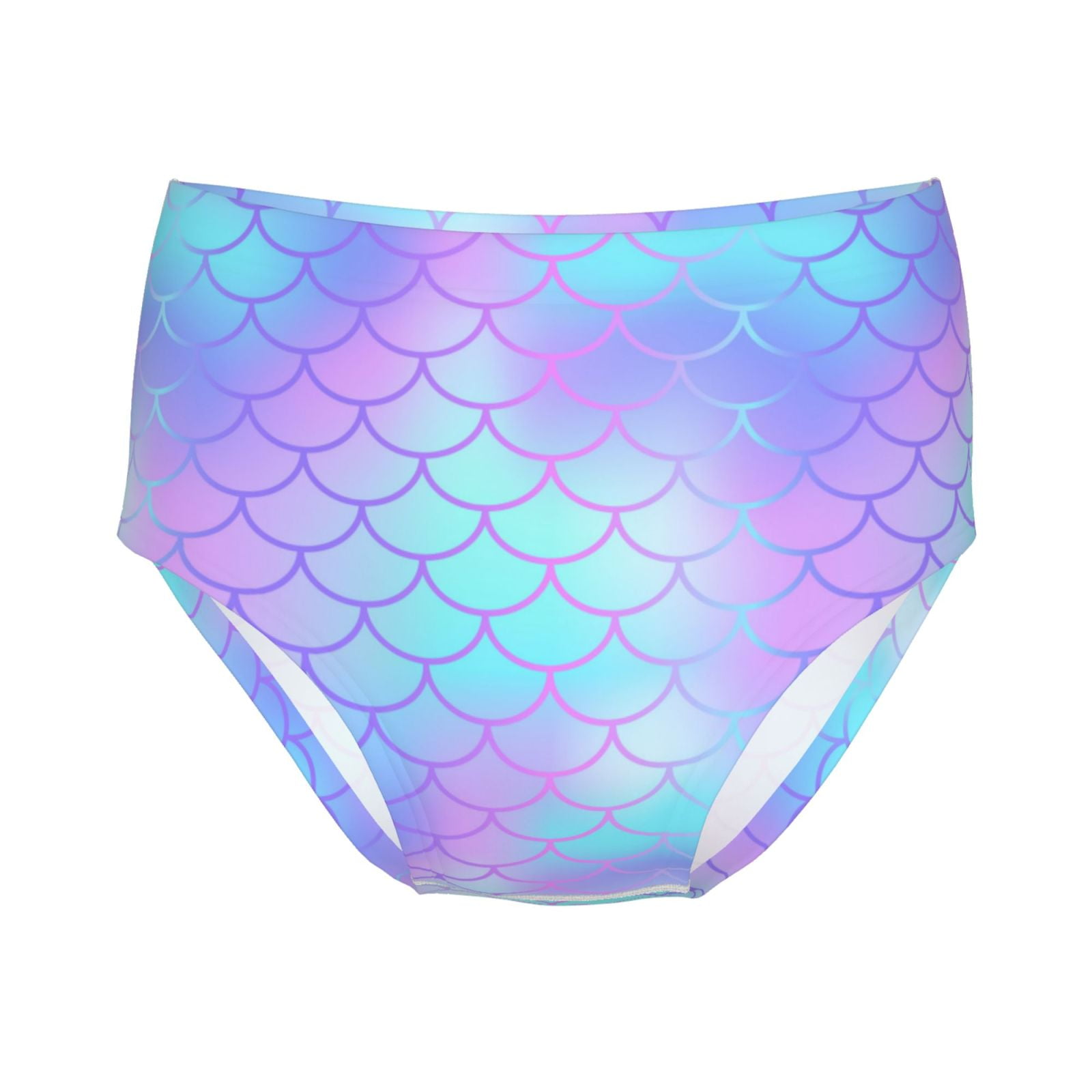 100% Cotton Girls Underwear, Cool blue pink Fish scale Soft Toddler ...