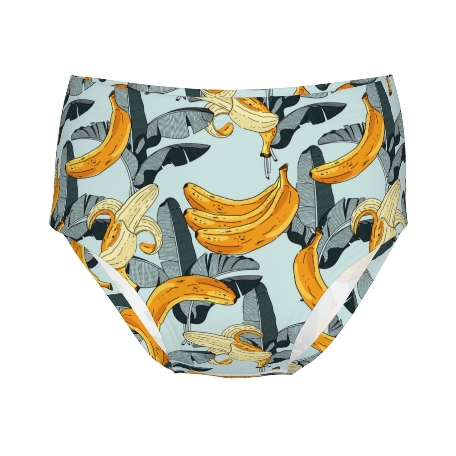 100% Cotton Girls Underwear, Cute Banana Retro Soft Toddler Teen Undies ...