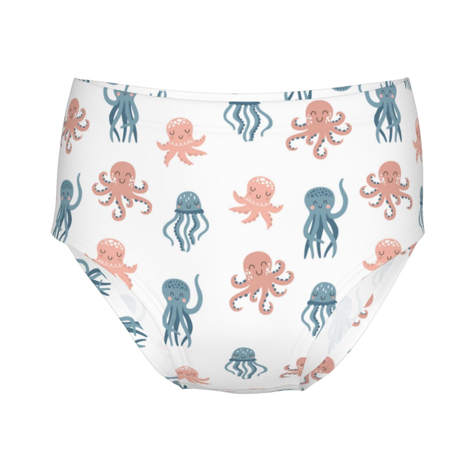 100% Cotton Girls Underwear, Cute Octopus Soft Toddler Teen Undies ...