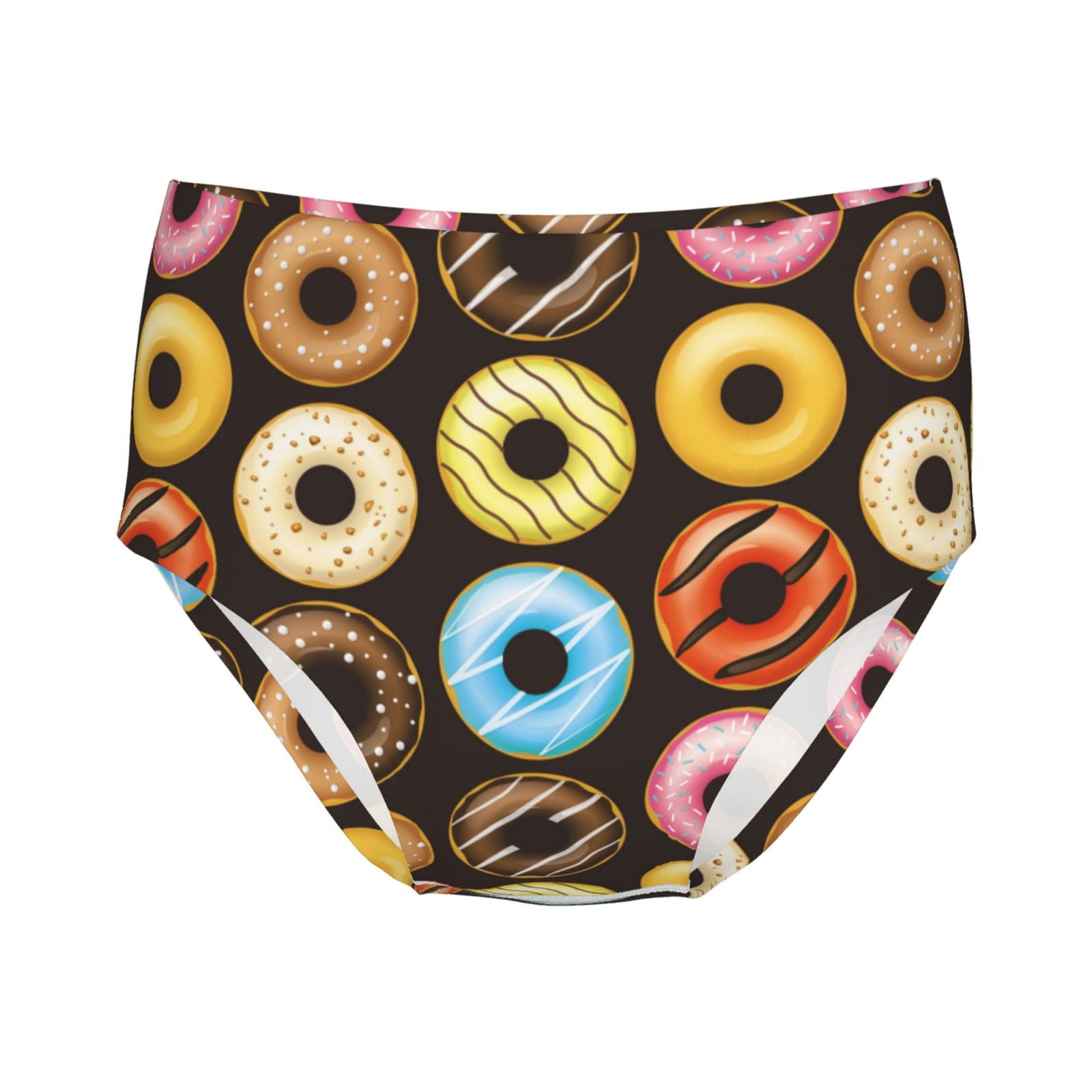100% Cotton Girls Underwear, Donut Print No.9036 Soft Toddler Teen ...