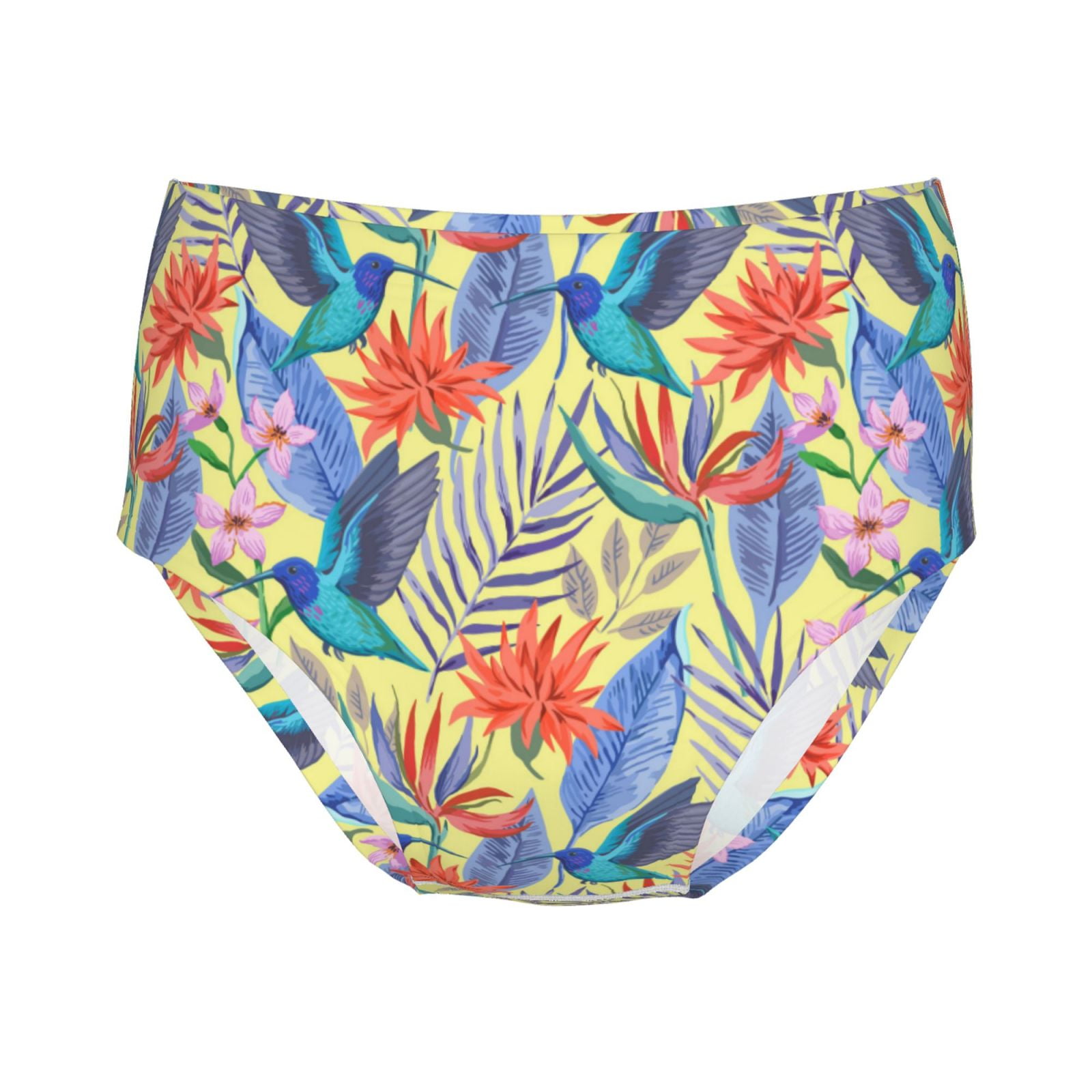 100% Cotton Girls Underwear, Exotic Flowers and Birds Soft Toddler Teen Undies, Breathable ...