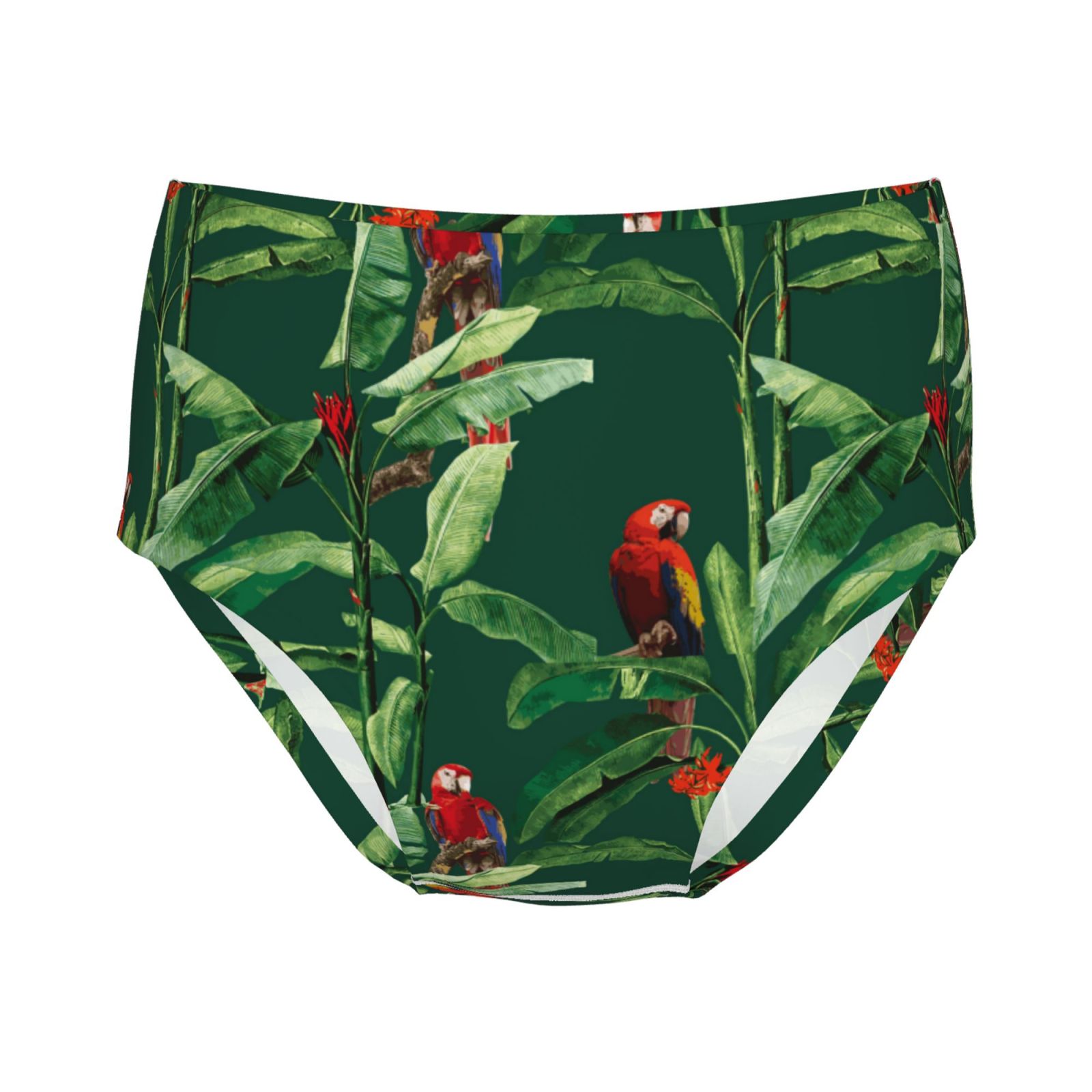 100% Cotton Girls Underwear, Farmhouse Cute Parrot Banana Leaf Soft ...