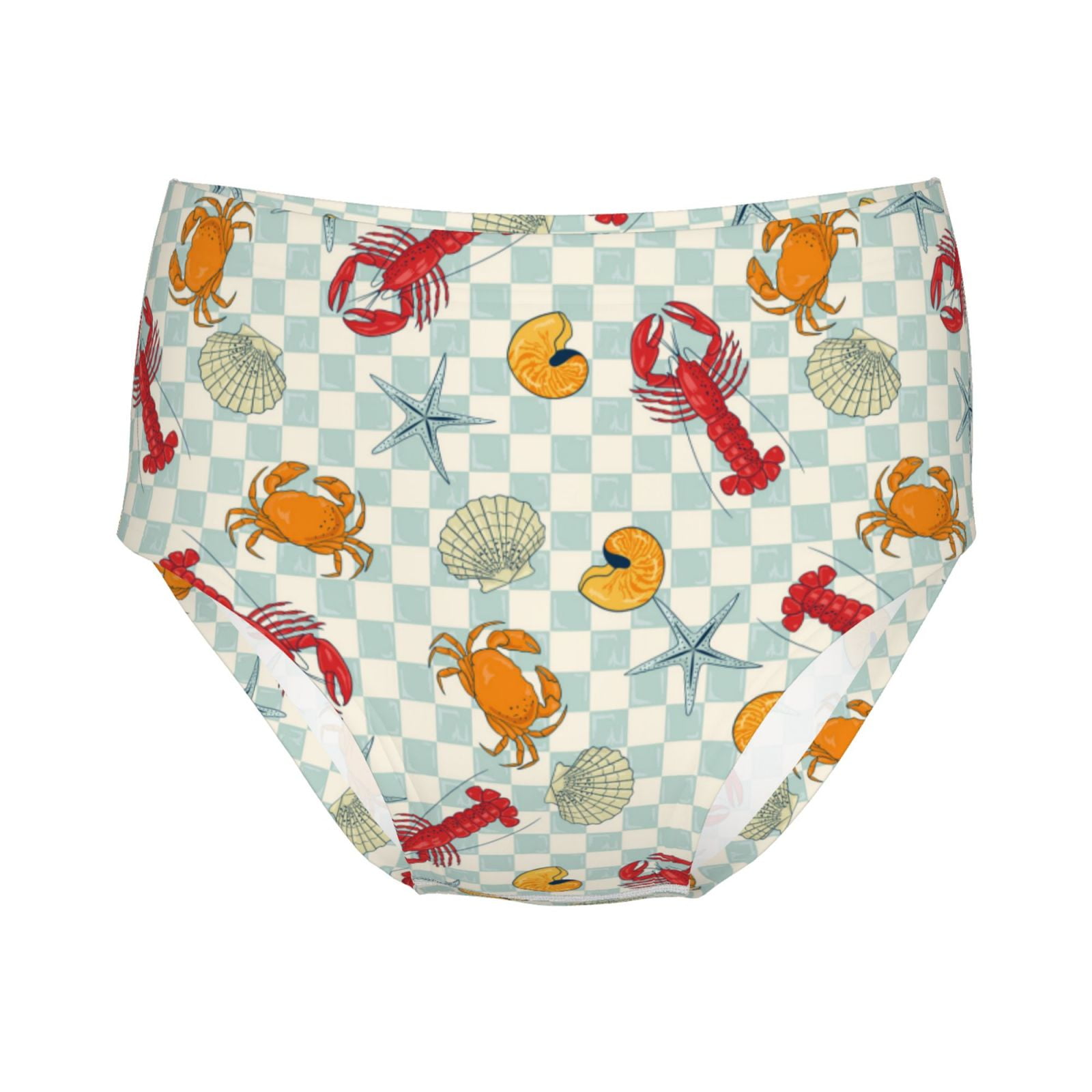 100% Cotton Girls Underwear, Lobster Sea Shell Soft Toddler Teen Undies ...