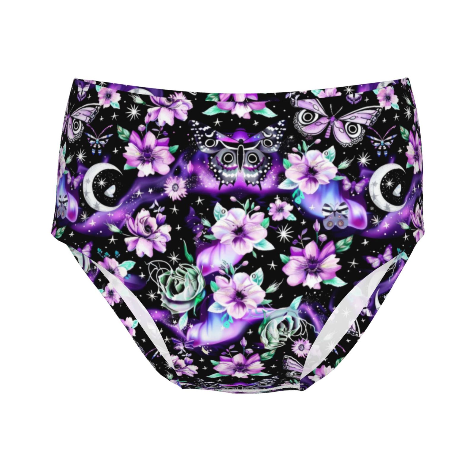 100% Cotton Girls Underwear, Pink purple rainbow flower butterfly Soft ...