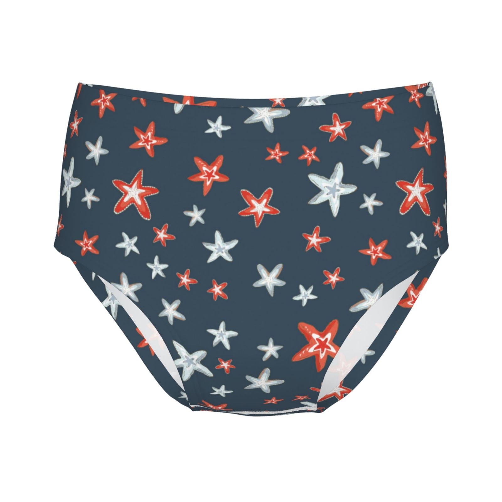 100% Cotton Girls Underwear, Red Star fish Soft Toddler Teen Undies ...
