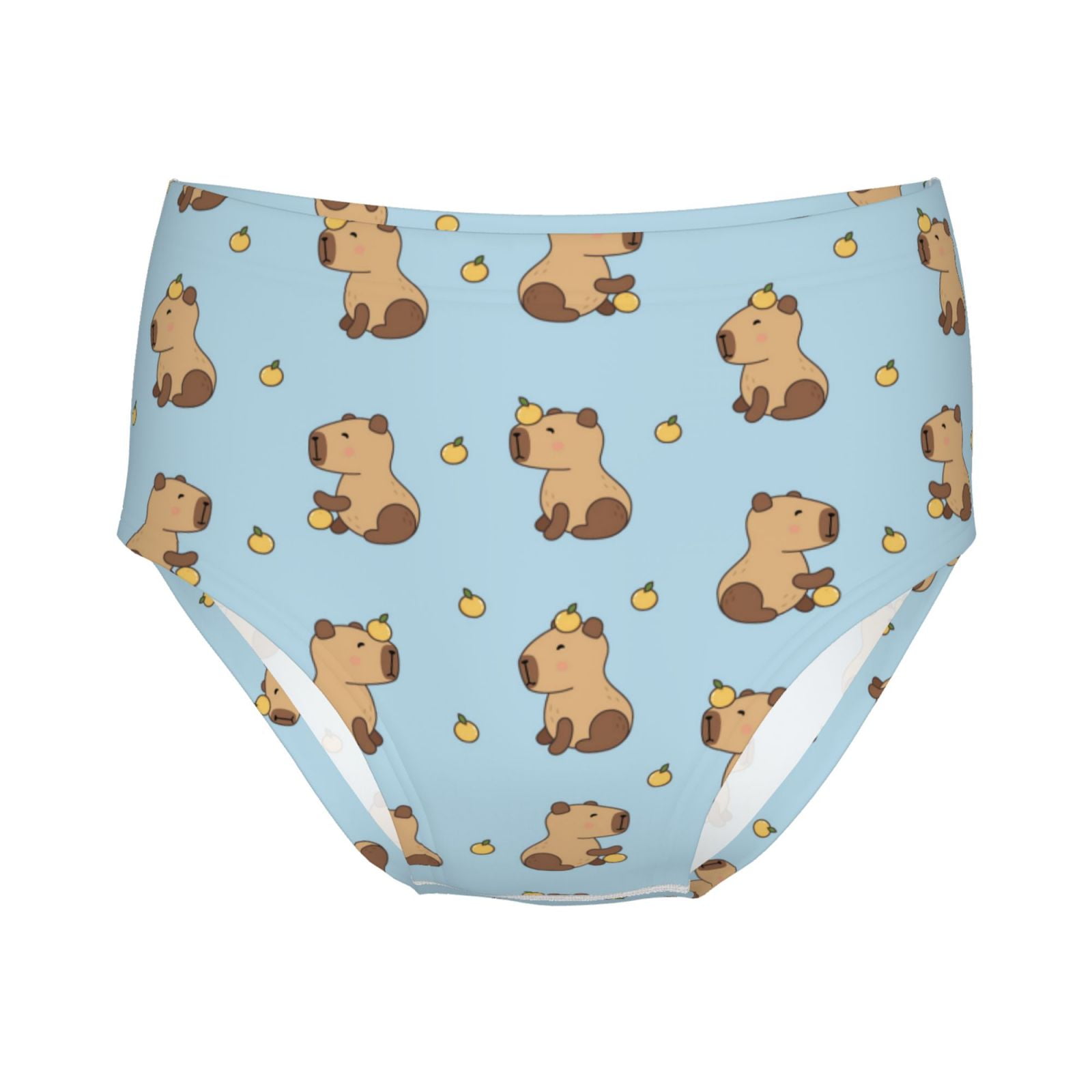 100% Cotton Girls Underwear, Small Capybara Soft Toddler Teen Undies, Breathable Juniors Kids ...