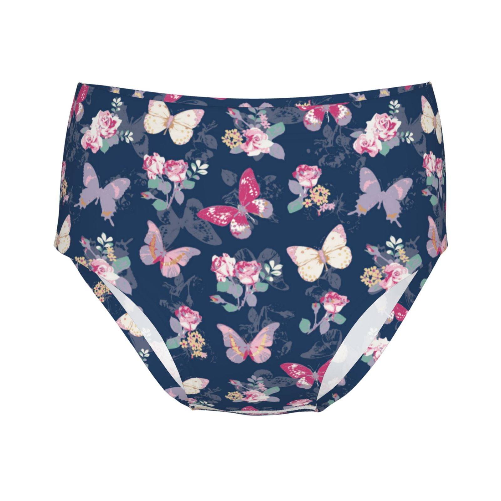 100% Cotton Girls Underwear, flower butterfly_A Soft Toddler Teen ...