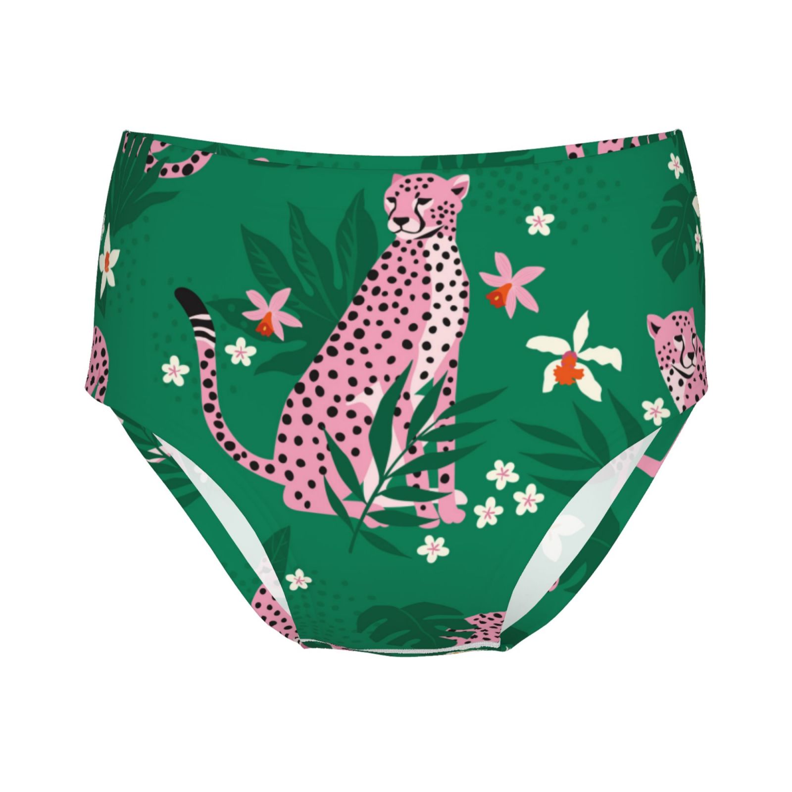 100% Cotton Girls Underwear, pink leopard Soft Toddler Teen Undies ...