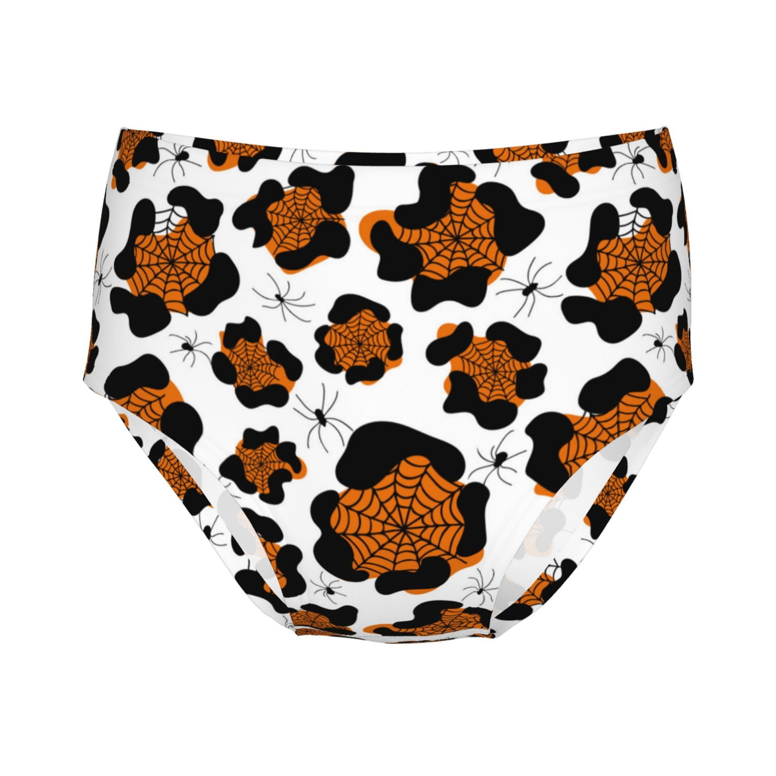 100% Cotton Girls Underwear, spiders web halloween Soft Toddler Teen ...
