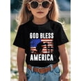 100% Cotton God Bless America 4th of July USA Flag Patriotic Christian ...