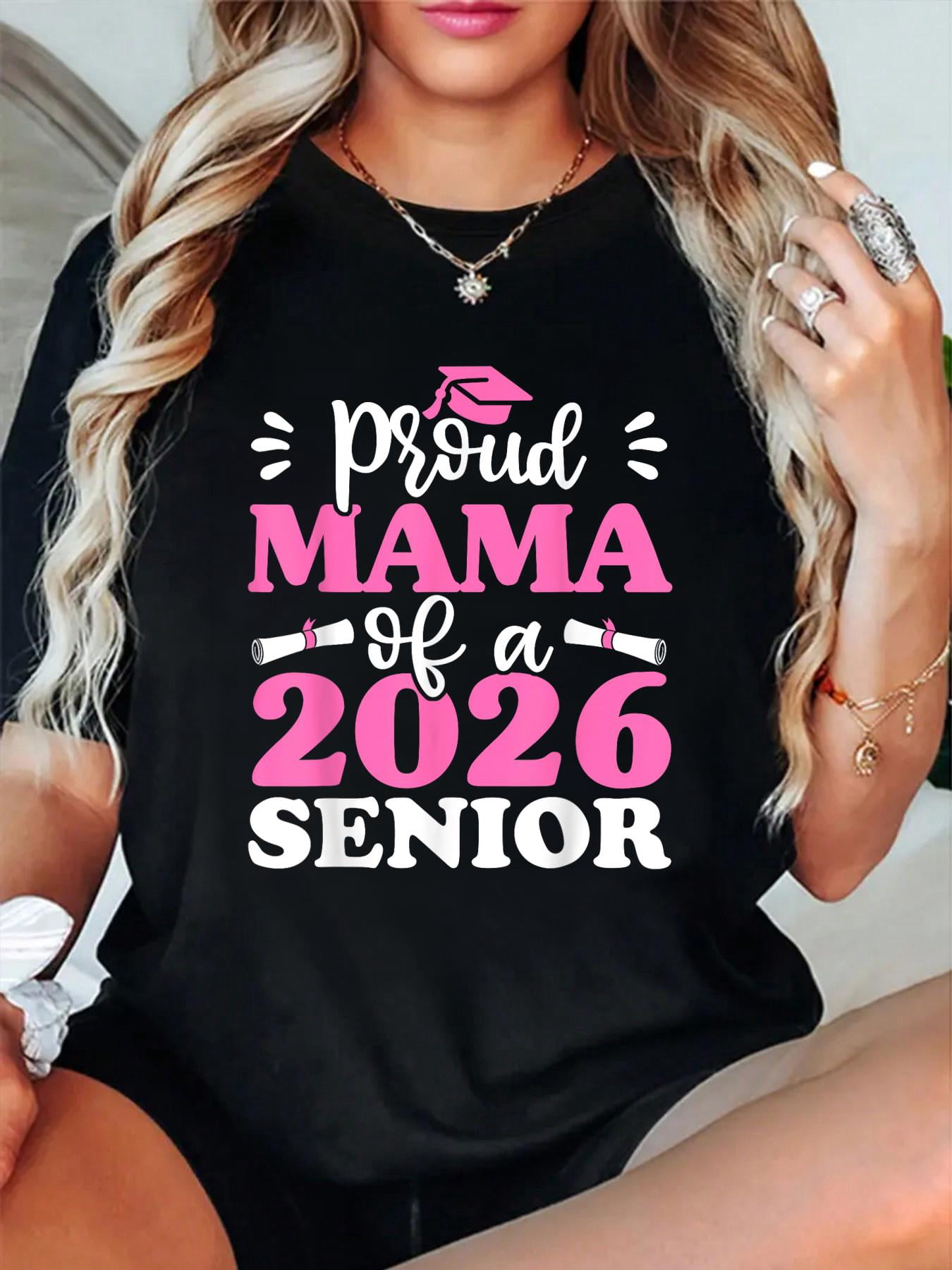 100% Cotton Graduation Proud Mama of a 2026 Graduate, Class of 2026 Mom ...