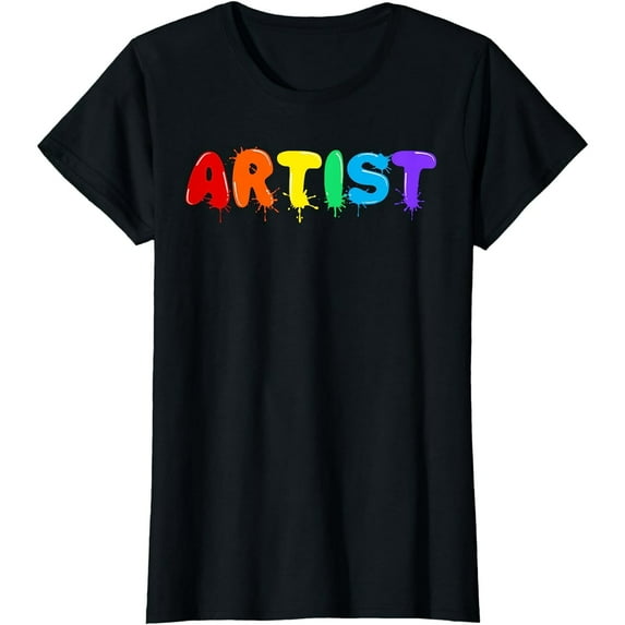 100% Cotton Graphic T-Shirt for Artists, Funny Drawing and Painting ...
