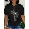 100% Cotton Hair Hustler Rock On Hand Barber Hairstylist Hairdresser T ...